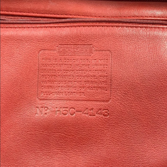 Coach | Bags | Coach Vint H5c443 Red Leather Shoulder Bag Usa | Poshmark